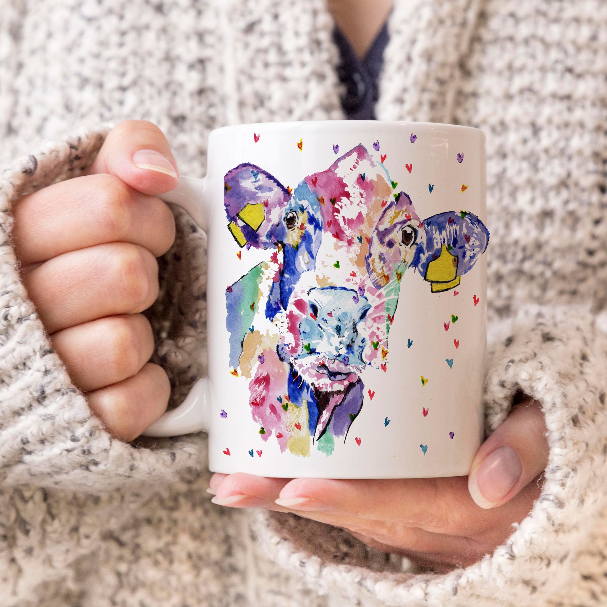 Cow Print Mug - Cow Themed Gifts – Beautifully Handmade UK