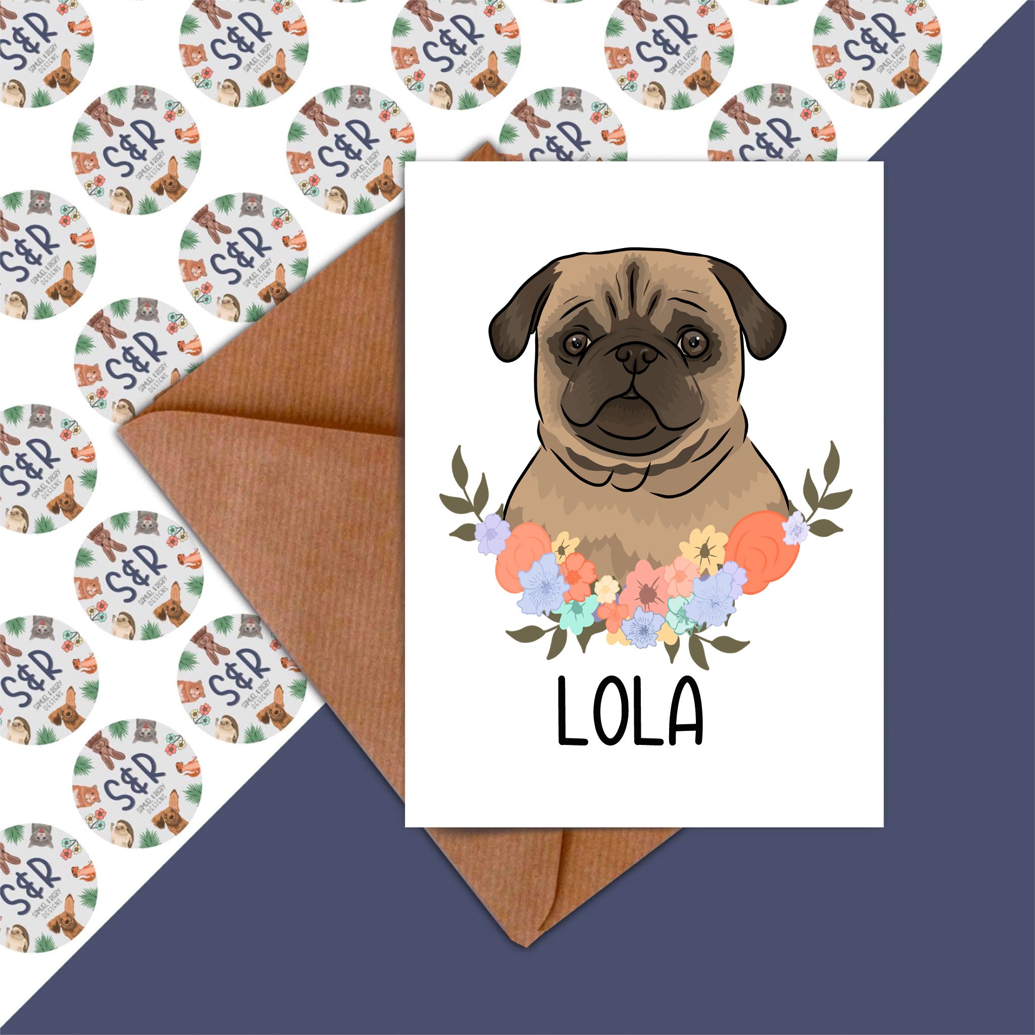 Pug Birthday Card | Dog Birthday Card – Beautifully Handmade UK