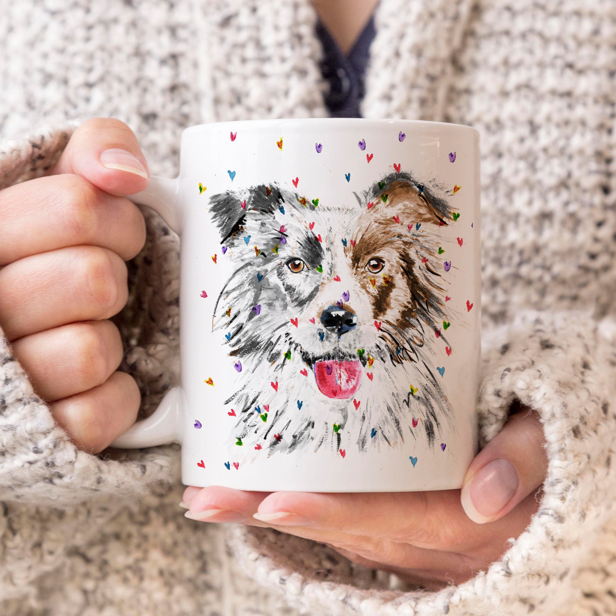 Border Collie Mug | Border Collie Gift – Beautifully Handmade UK