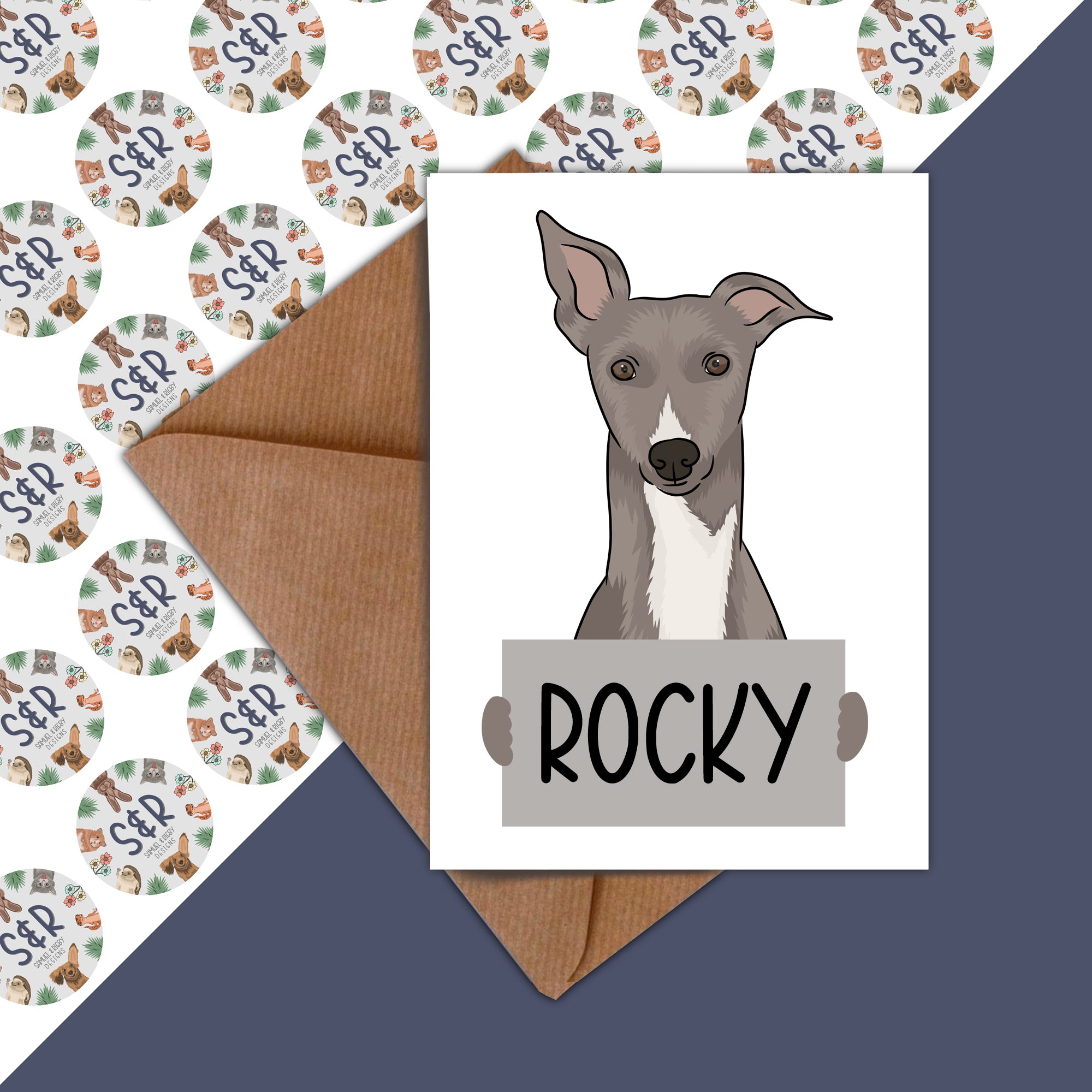 Whippet Birthday Cards | Pet Birthday Card – Beautifully Handmade UK